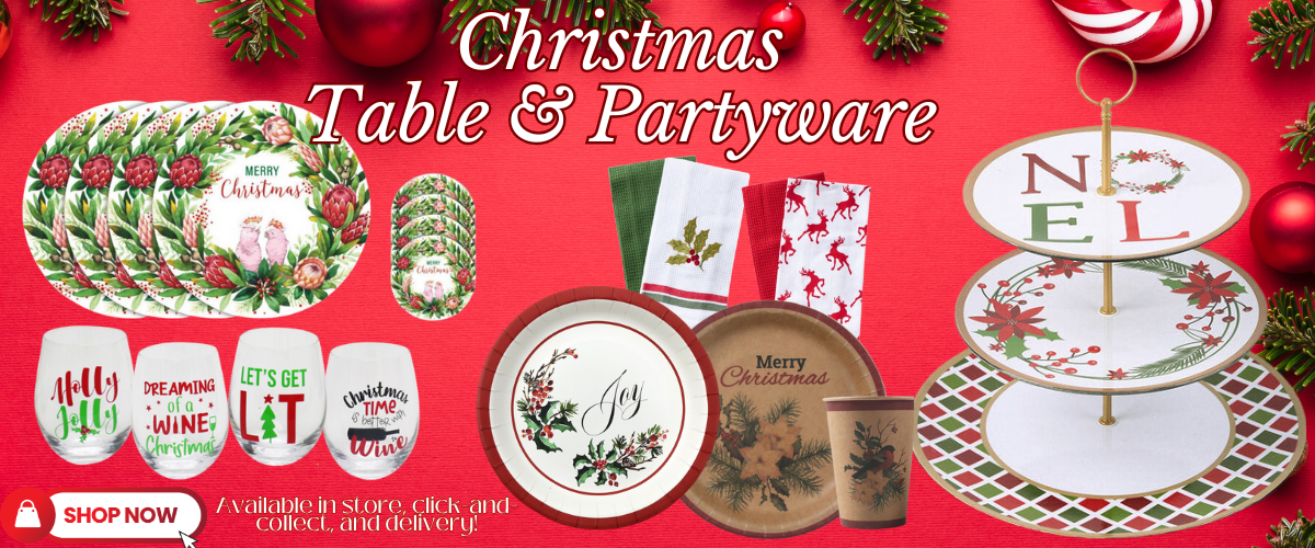 Christmas Table & Partyware | Plates, Wine Glasses & Serving Trays — Ronis
