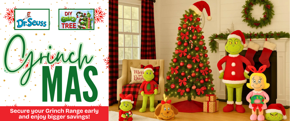 The Grinch Range | Christmas Tree, Plush, Infinity Lights, Table Decor ...