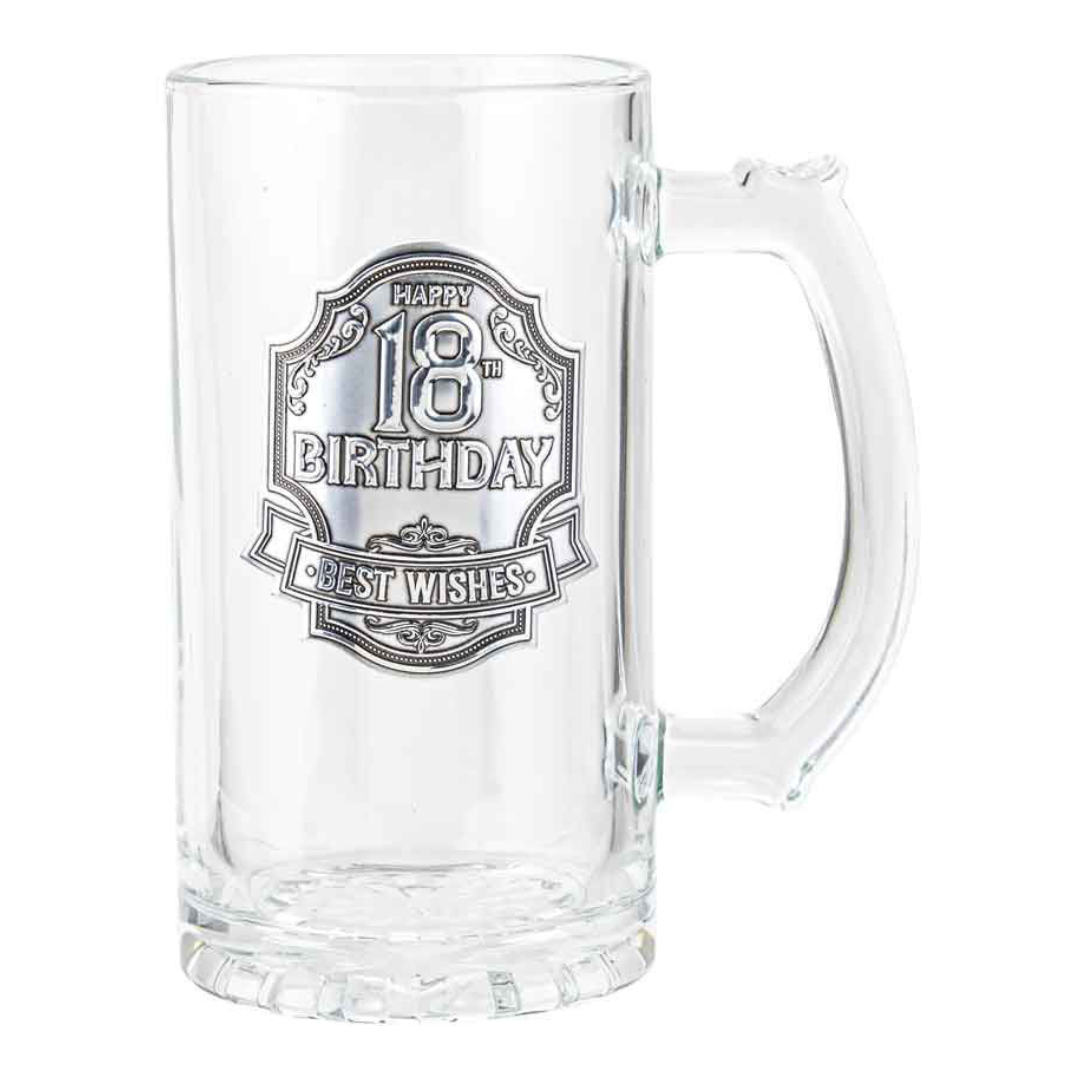 18th Birthday Badge Beer Stein