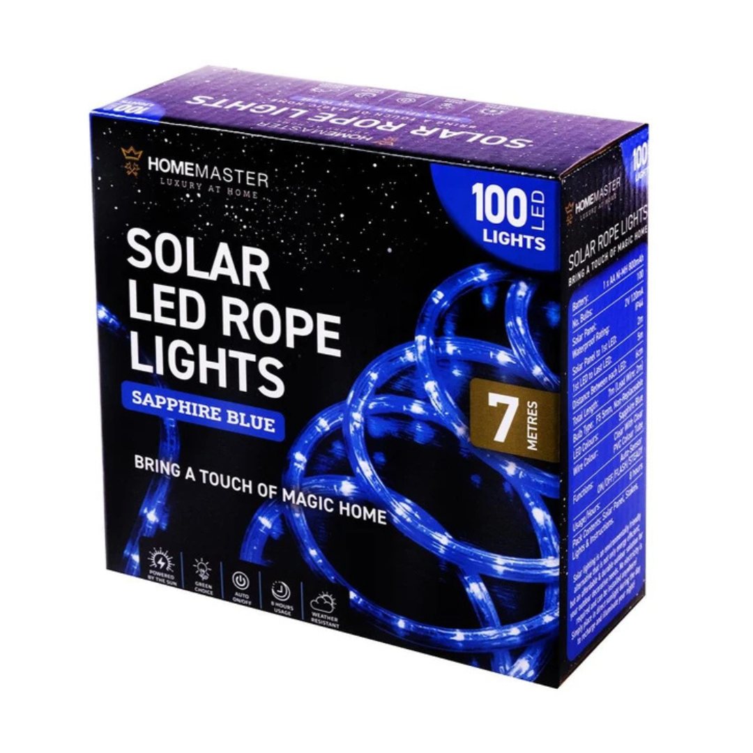 Rope Light Solar 100 LED Blue — Ronis