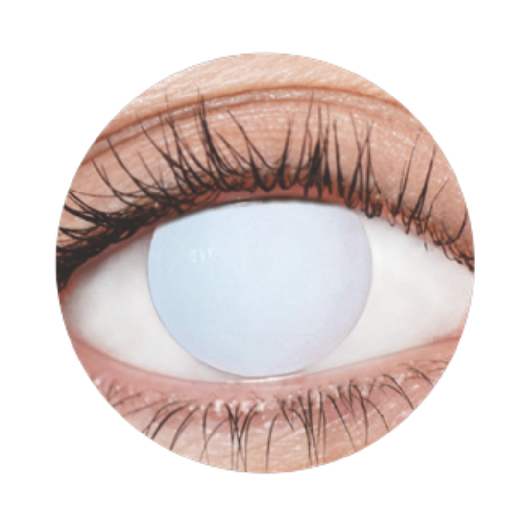 Blind White Contact Lenses Eyefx