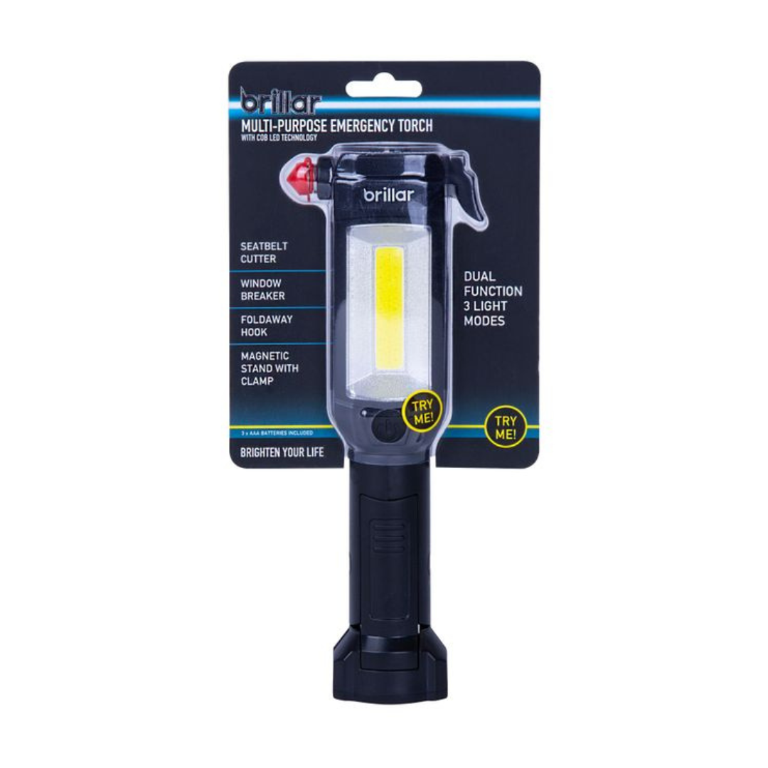 Brillar COB LED Emergency Torch with Alkaline Battery — Ronis