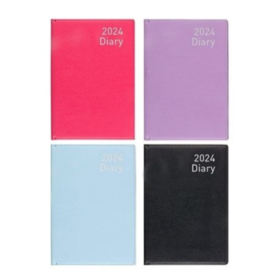 Diary PVC Textured Cover A5 WTV Assorted