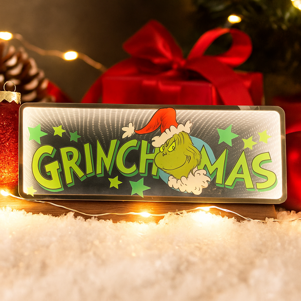 Dr Seuss Grinchmas Sign Infinity Light Indoor 80cm — Ronis