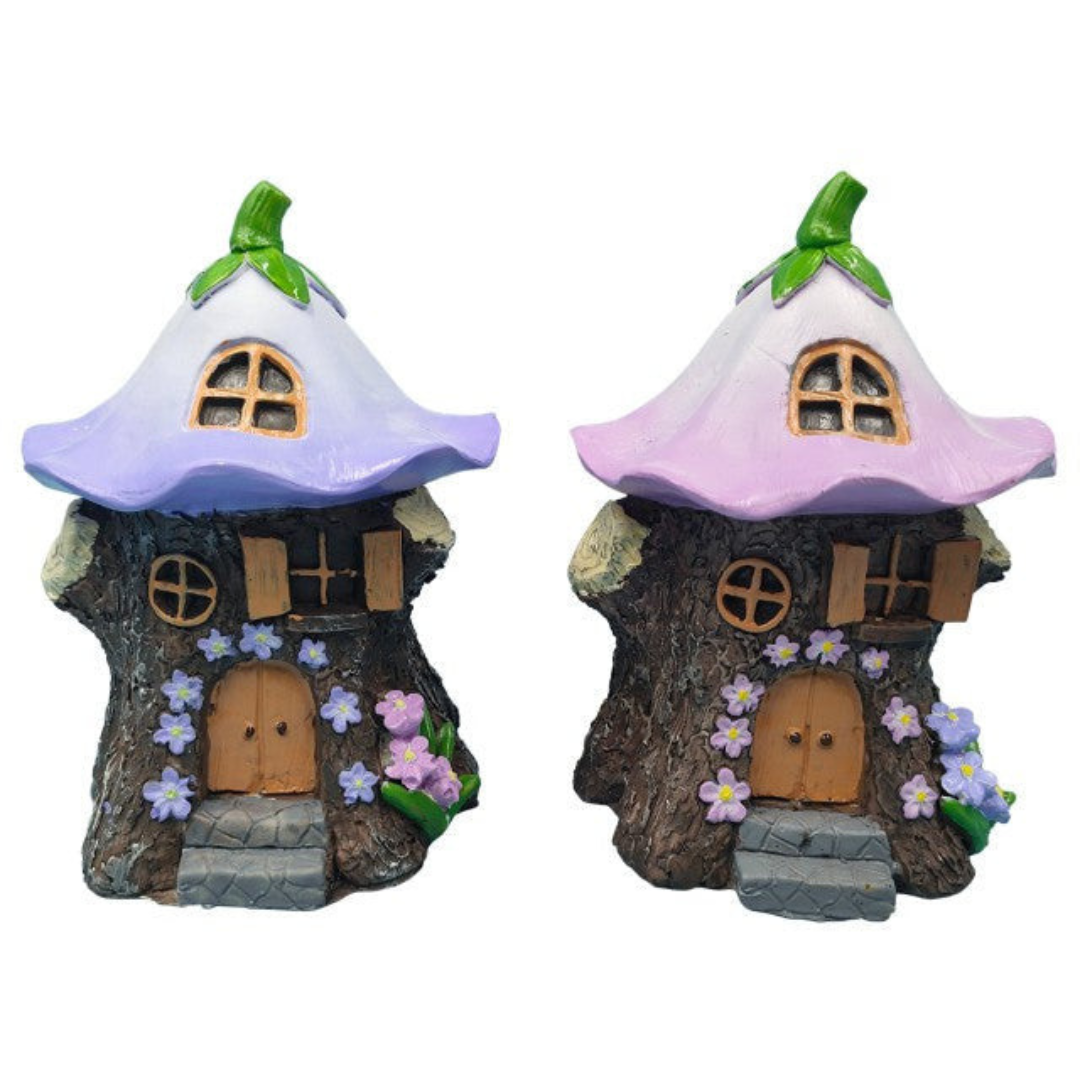 Fairy Garden Petal House 15cm Assorted
