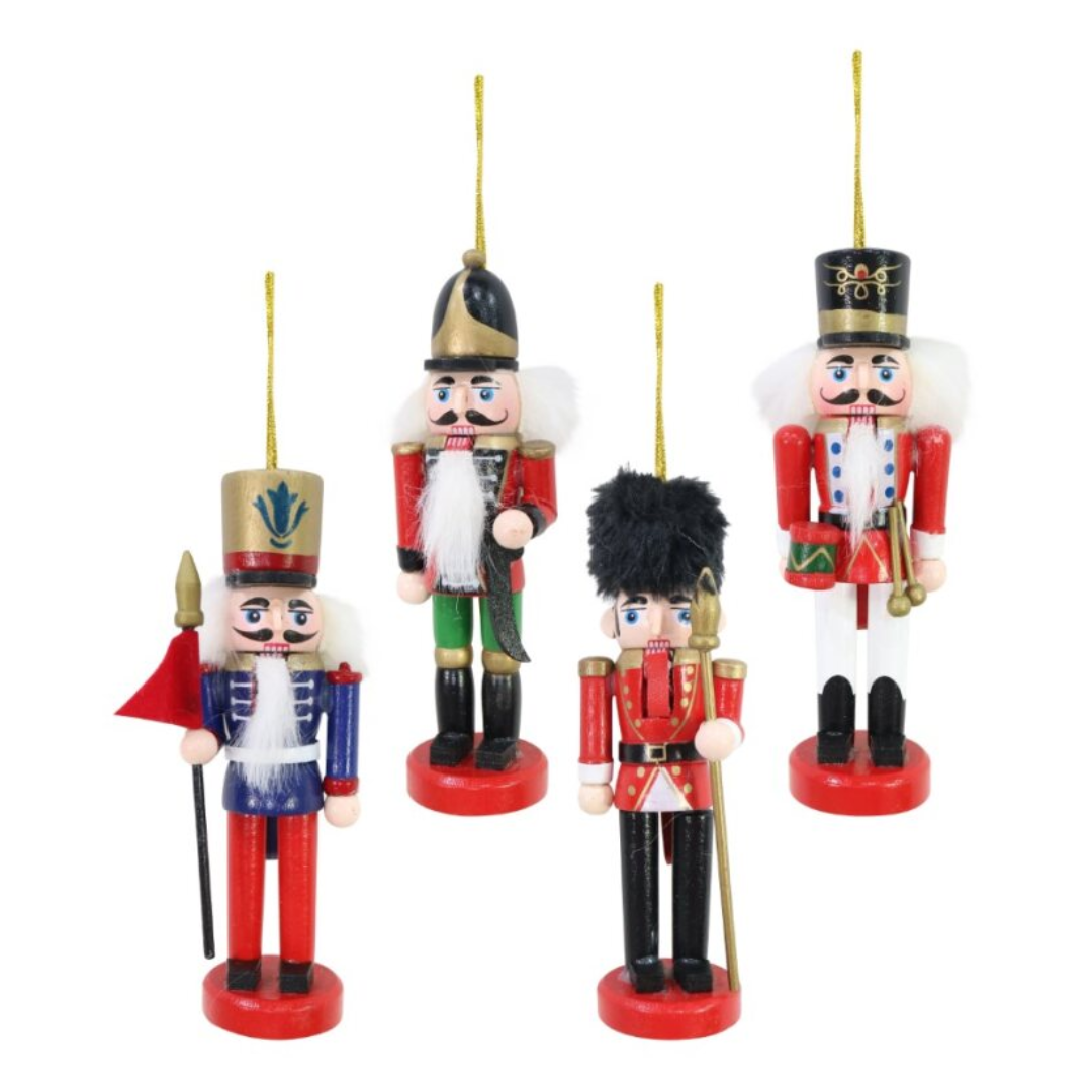 Hanging Nutcracker Classic 12.5cm Assorted — Ronis