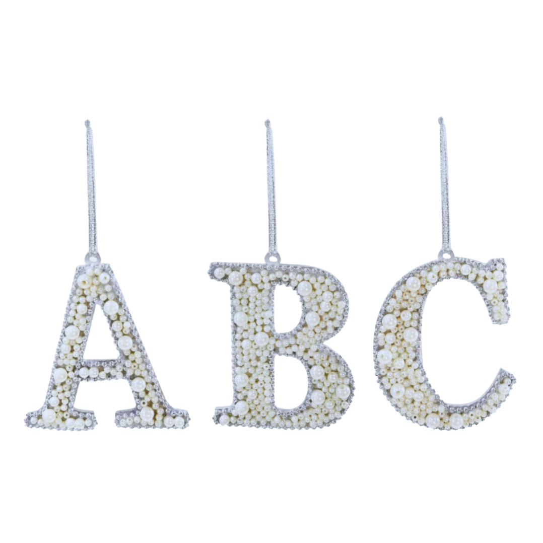 Hanging Pearl Alphabet Deco