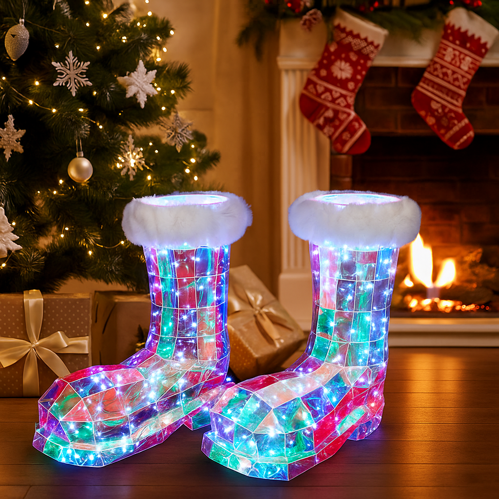 LED Dream Light Santa Boots — Ronis