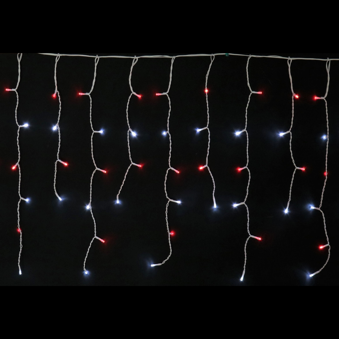 Led Icicle Lights 400 Red-White — Ronis
