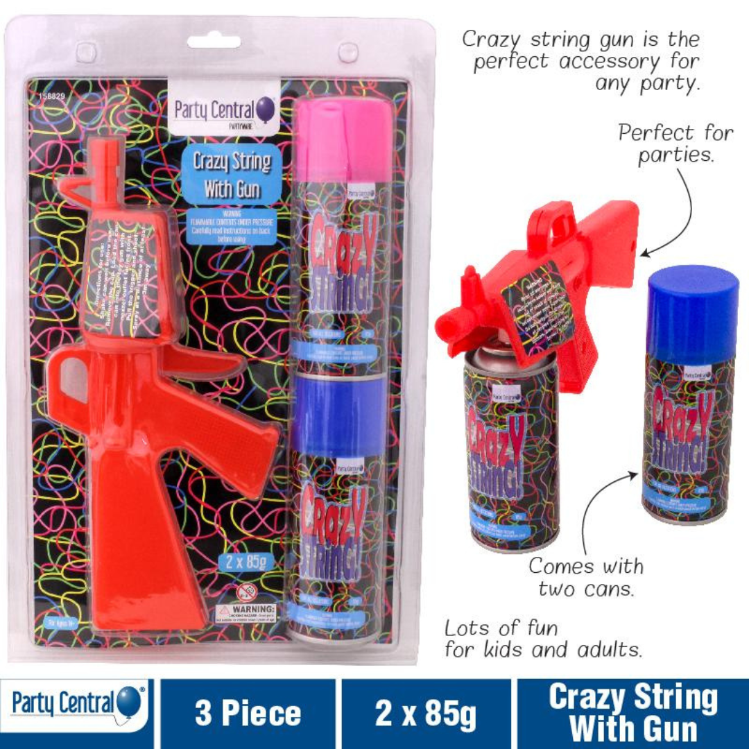 Party String With Gun 2 x 85g