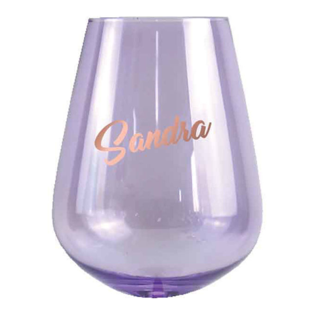 Sandra Stemless Glass 13cm 600ml 2pk