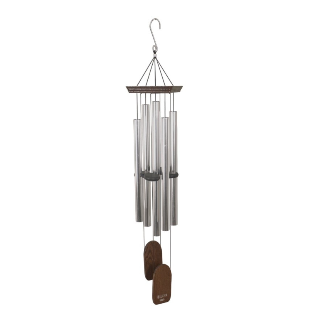 Silver 5 Tube "Natures Melody" Tuned Wind Chime 120cm