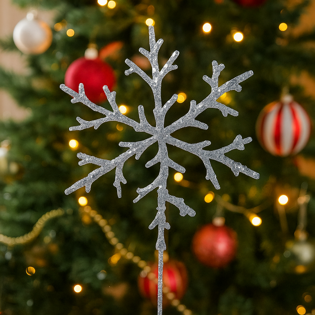 Snowflake Stem 55cm Silver — Ronis