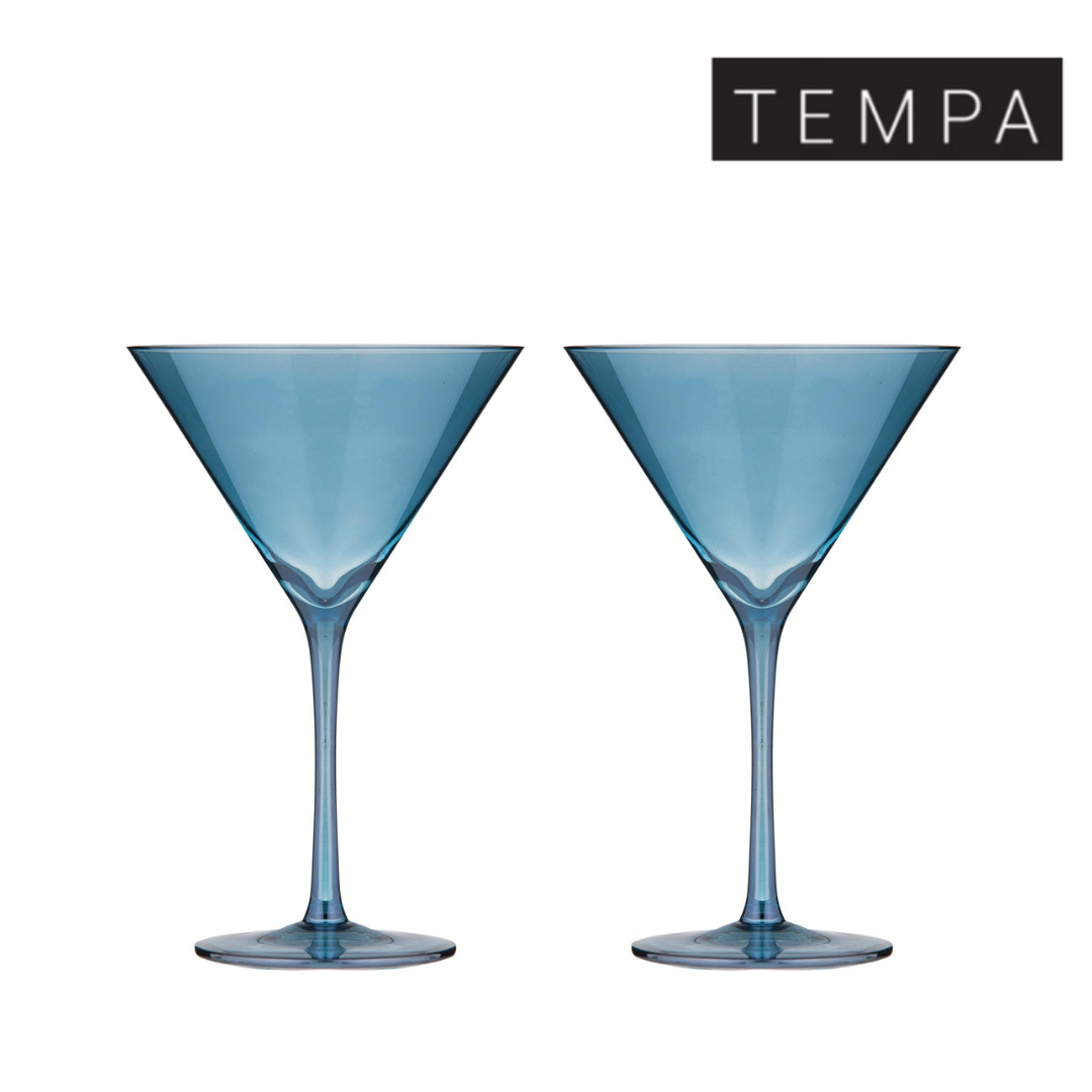 Verity Sapphire 2pk Martini Glass — Ronis