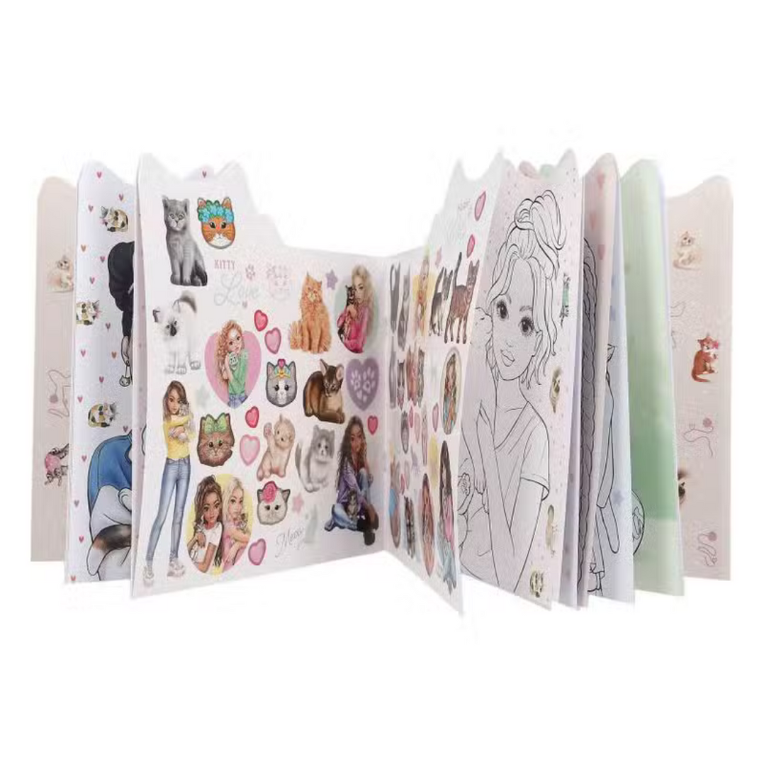 TopModel Book Colour Kitty Shape