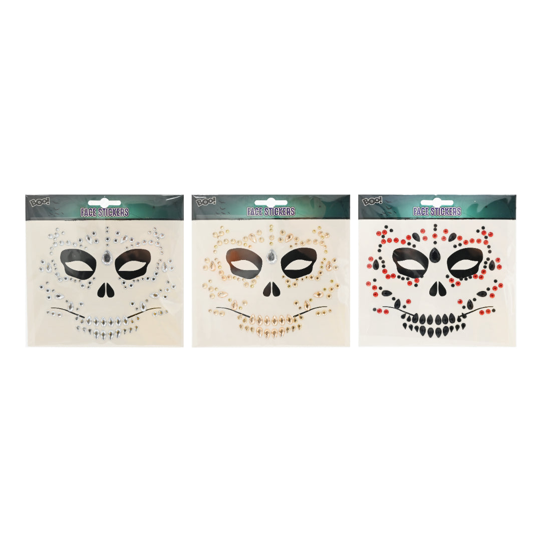 Day of the Dead Face Stickers Halloween - Halloween Make Up — Ronis