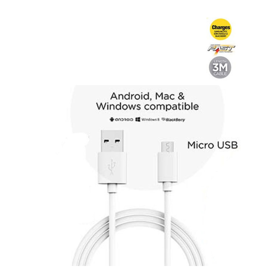USB to Micro USB Cable 3m