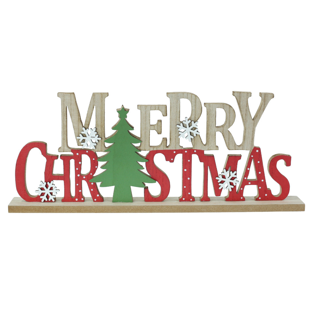 Tree Merry Christmas Table Sign - Roni's — Ronis