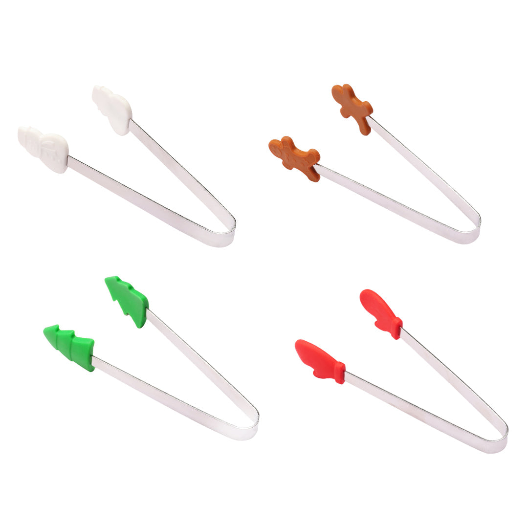 Christmas Mini Tongs 4pk - Roni's — Ronis