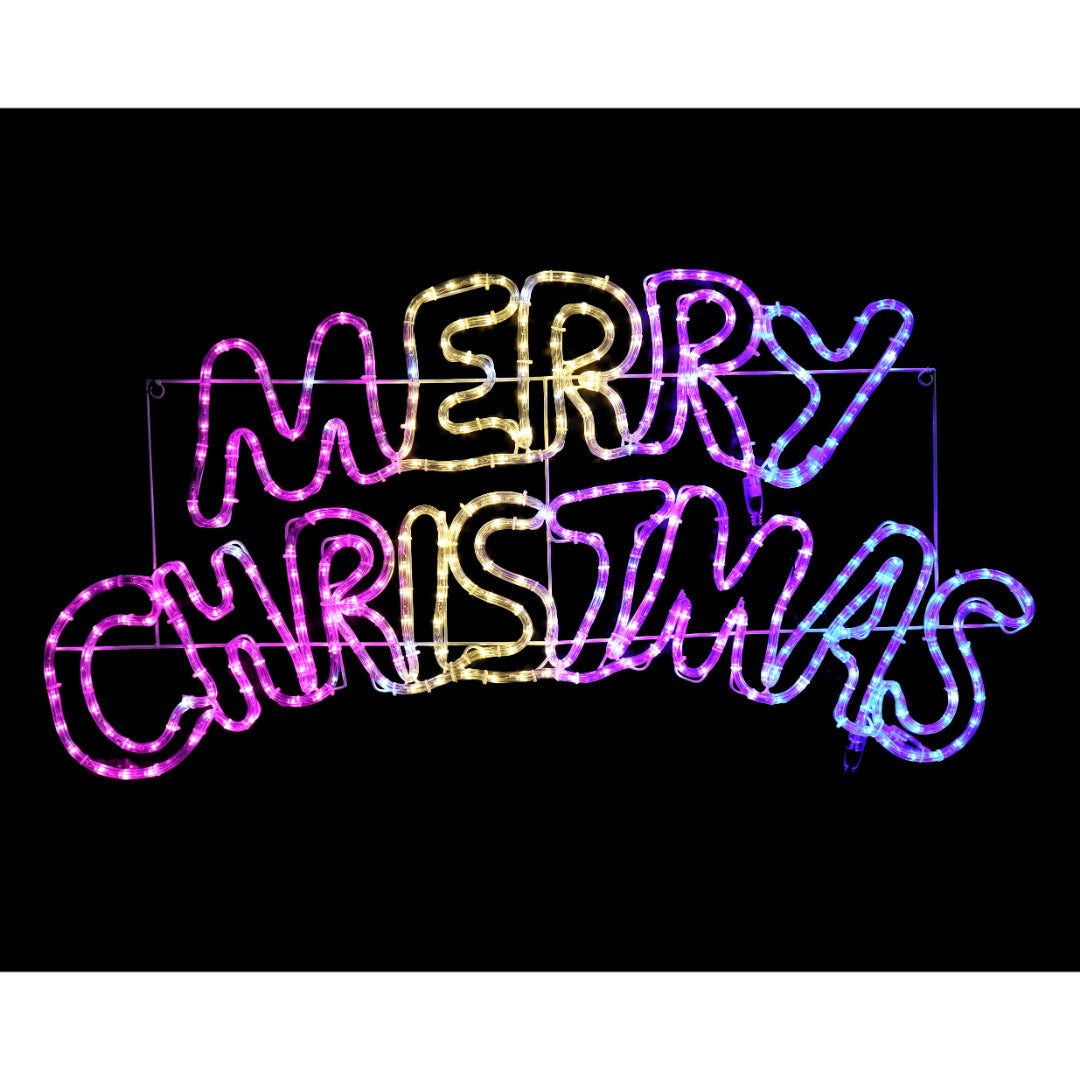 LED R/Light Curve Merry Christmas Carnival - Roni's