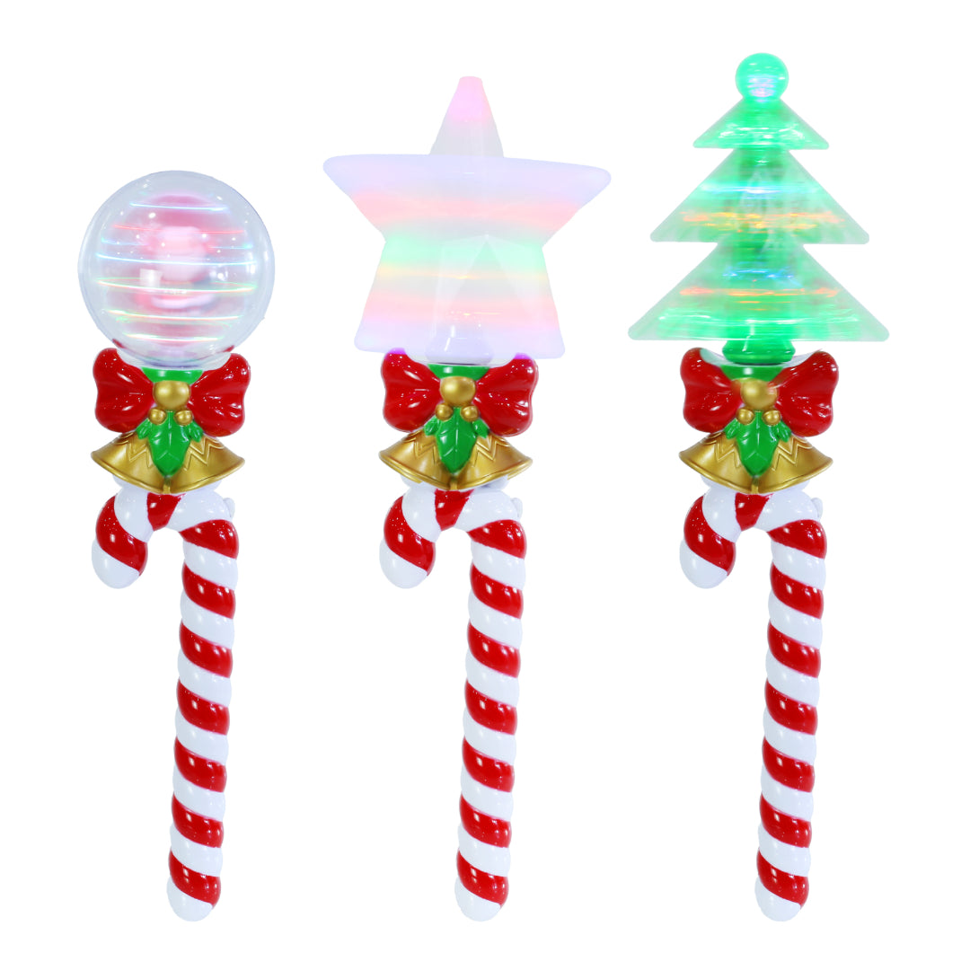 LED Candy Cane Spinner Batt Inc SRT Assorted - Roni's — Ronis