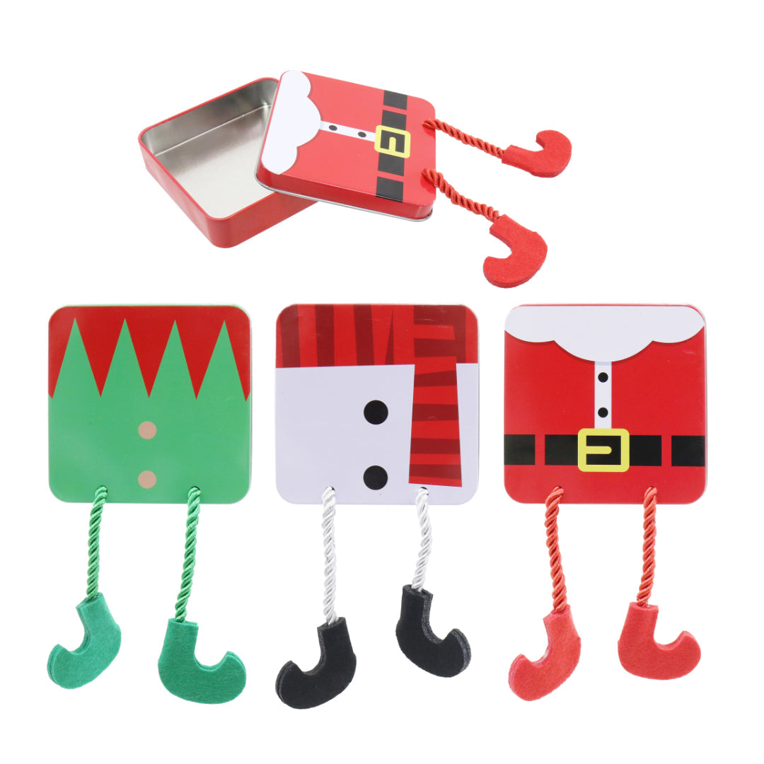 Gift Card Tin Dangly Legs Assorted - Roni's — Ronis