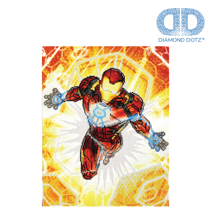 DIAMOND DOTZ IRON MAN BLAST OFF 53 x 42cm