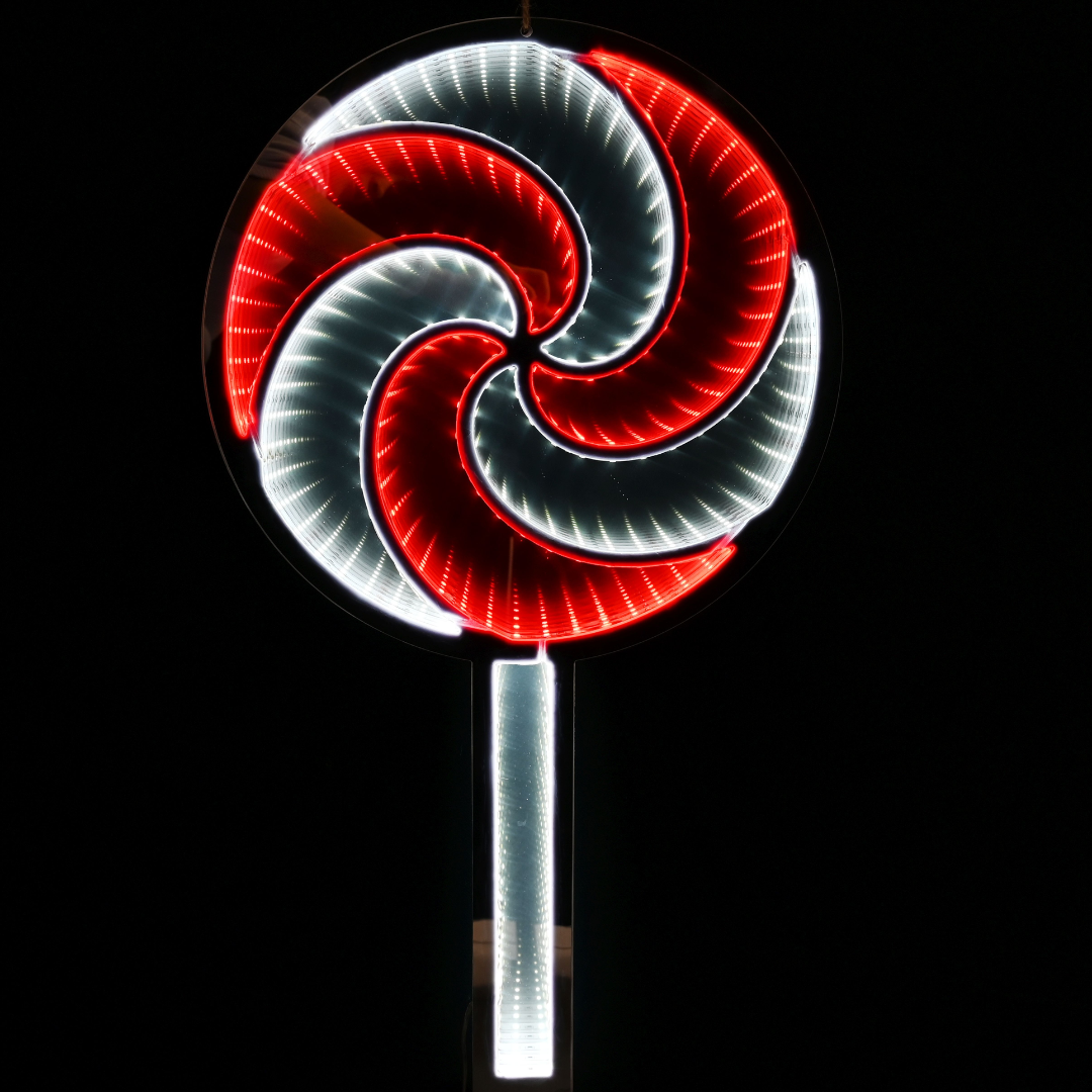 LED Infinity Lollipop Light 34x59cm — Ronis