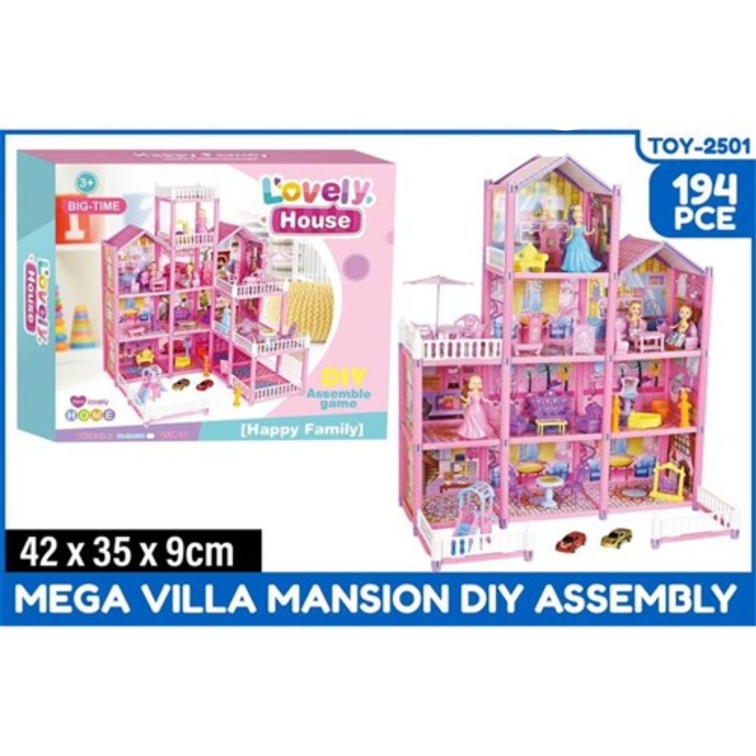 Mega Villa Mansion DIY Assembly 194Pce