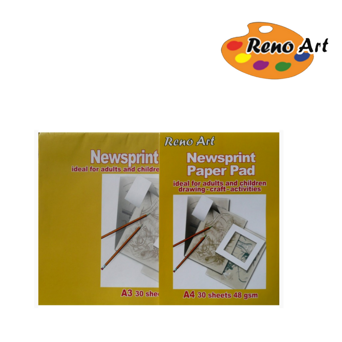 Newsprint Pad 48 gsm 30 sheets A4