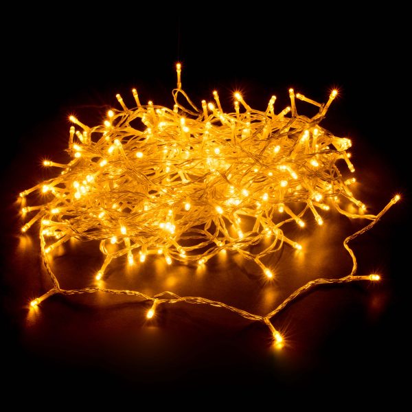 520 LED Connectable Fairy Light Chain Clear Cable - Warm White — Ronis