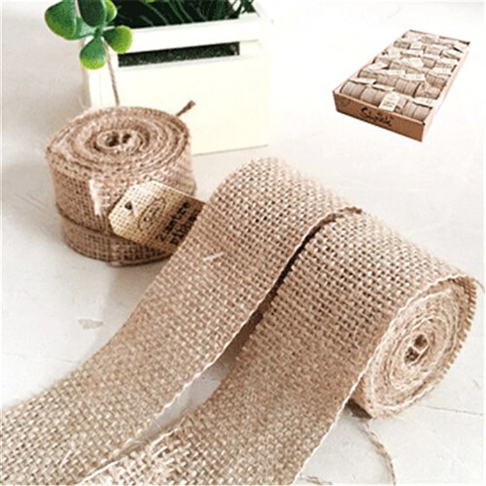 Hessian Ribbon 4Cm X 2M