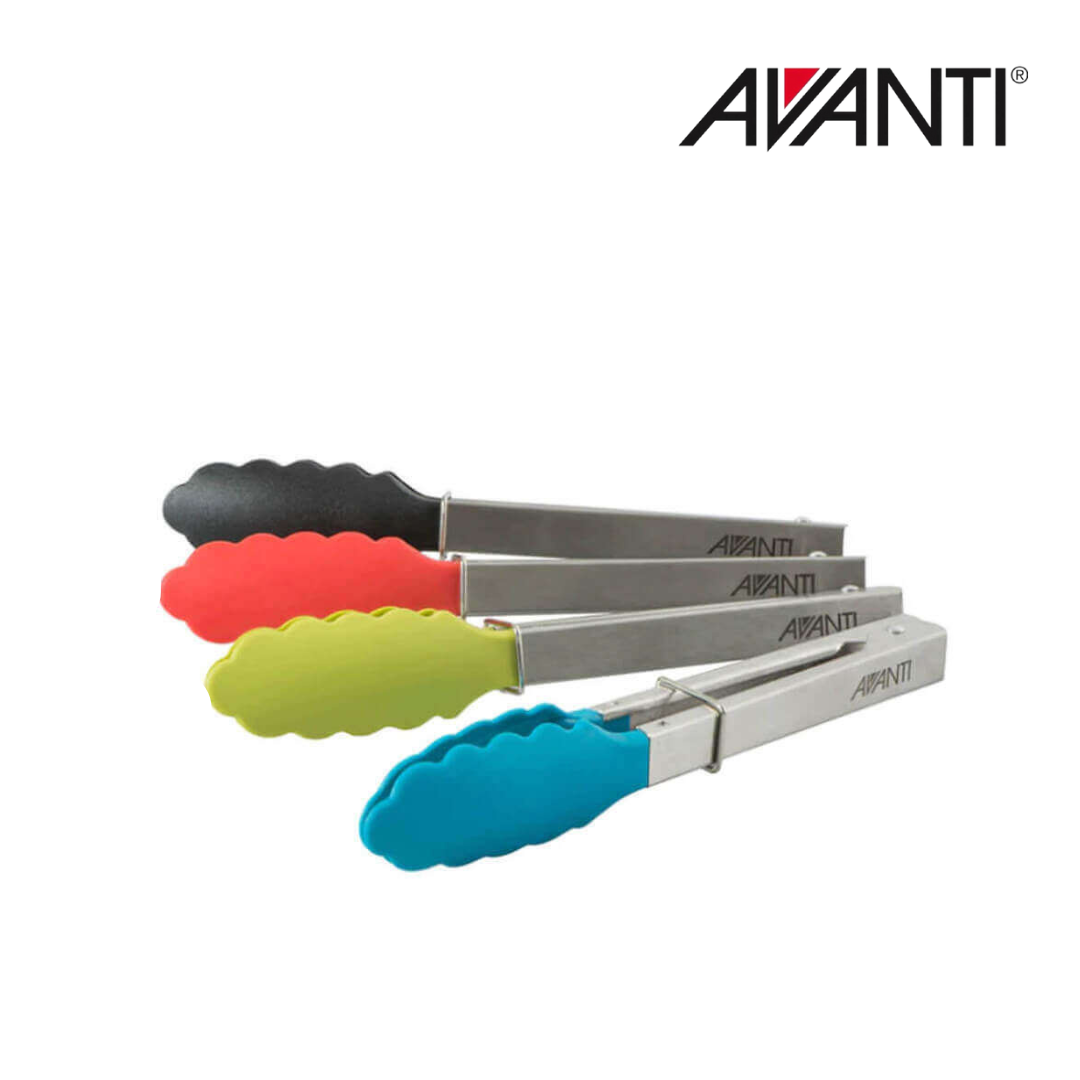 Avanti Tongs Stainless Steel with Nylon Head 23cm 4 Asstd