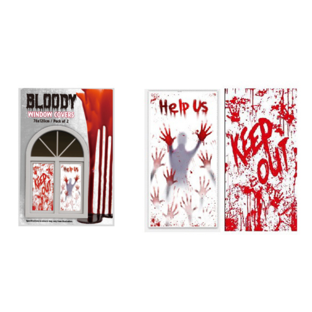 Bloody Window Covers 2Pk