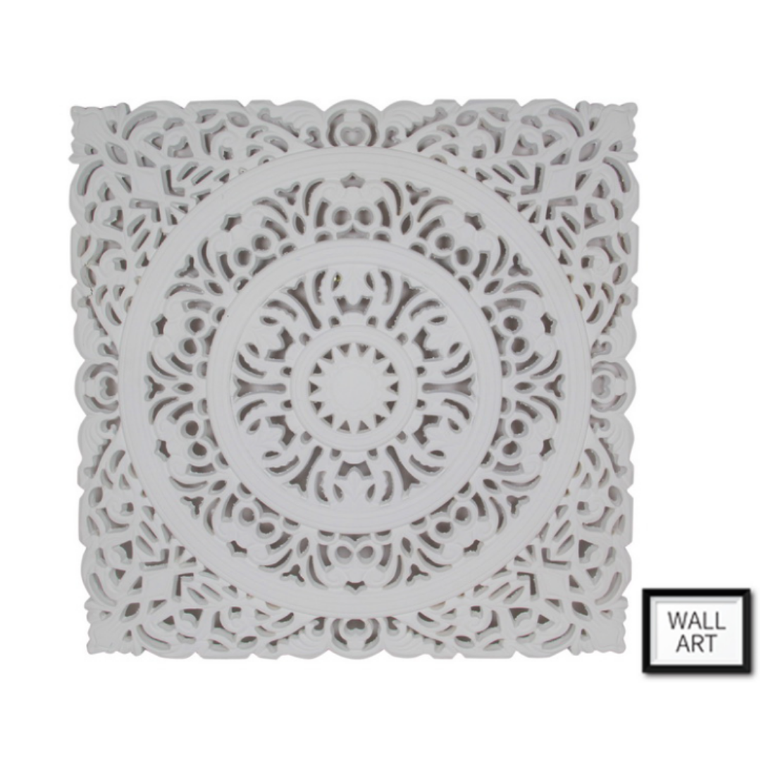 Filigree Design Lattice Wall Art 55x55cm