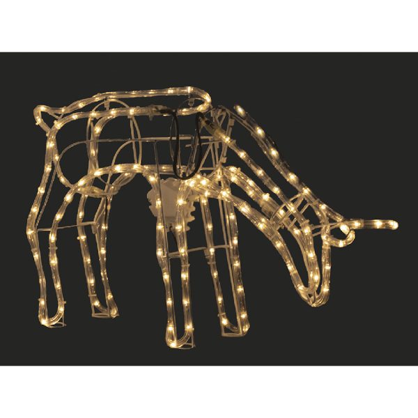 3D Reindeer Led Rope Light DOE Clear Cord Warm White — Ronis