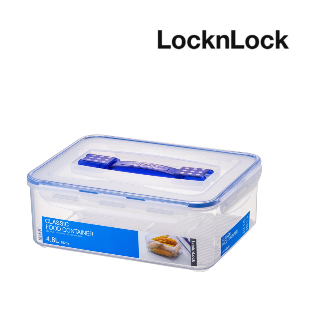 Lock & Lock Classic Rectangular Tall with Handle 4.8L — Ronis