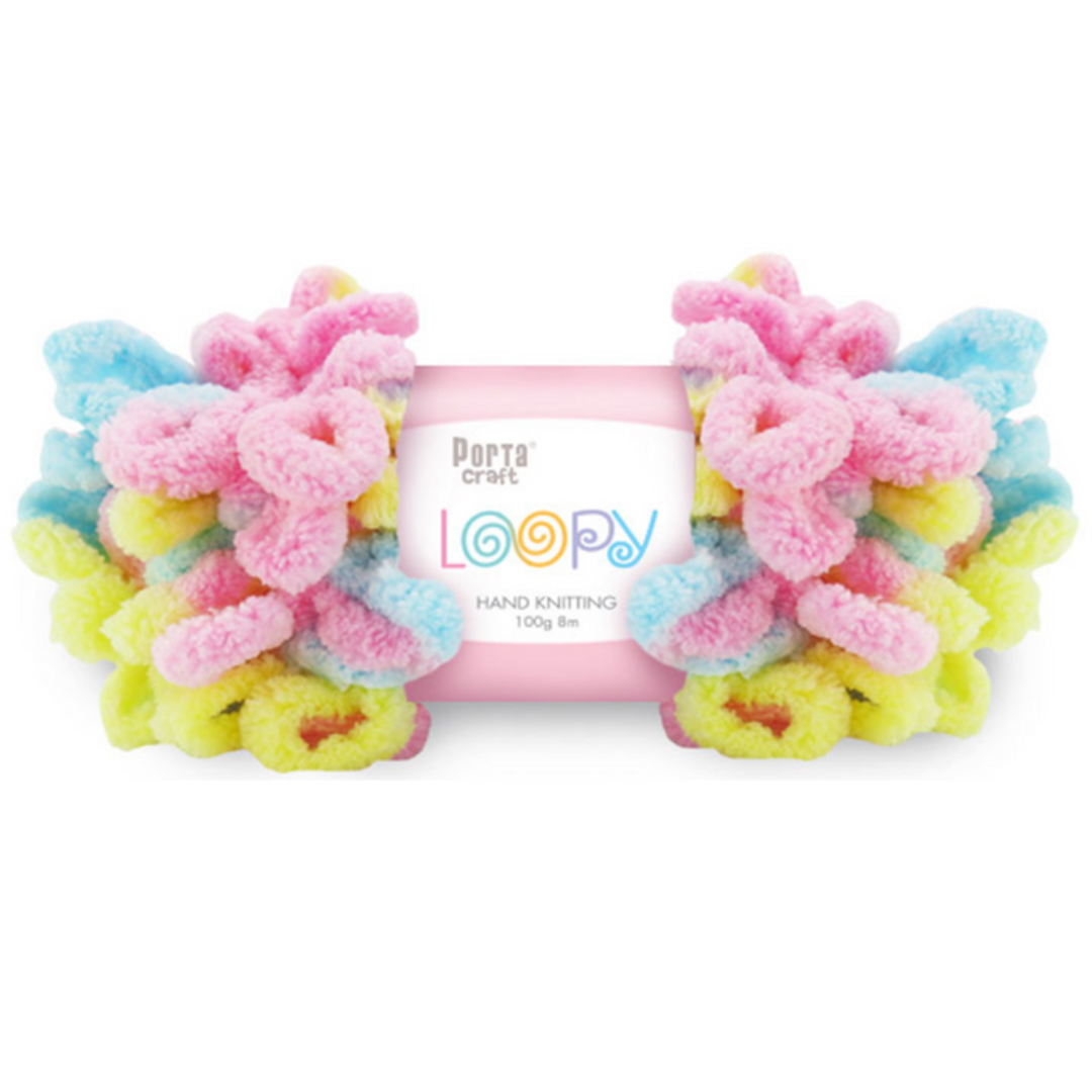Loopy Yarn 100g 8m Multi Pastel Baby