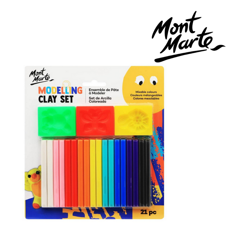 MM Modelling Clay Set with Moulds 21pc — Ronis