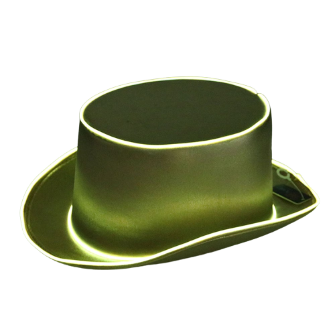 Light Up Top Hat - Gold
