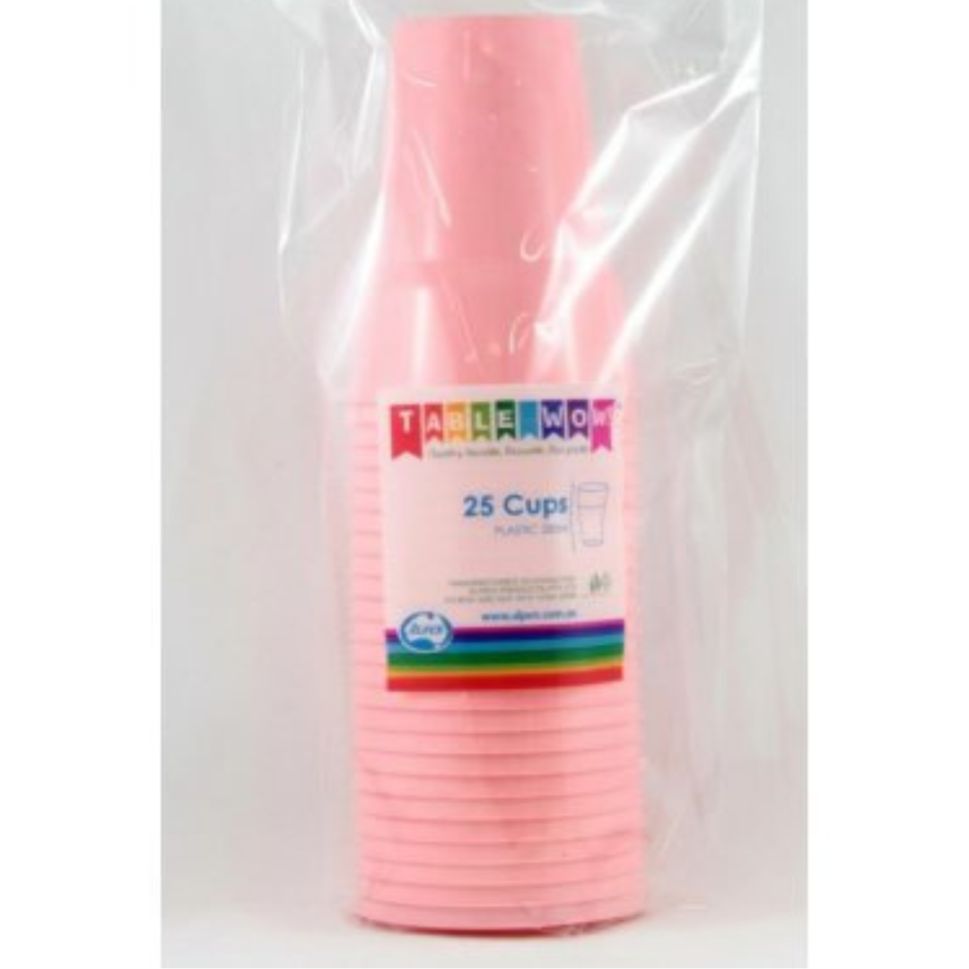 Reusable Cup 285ml Light Pink 20Pk