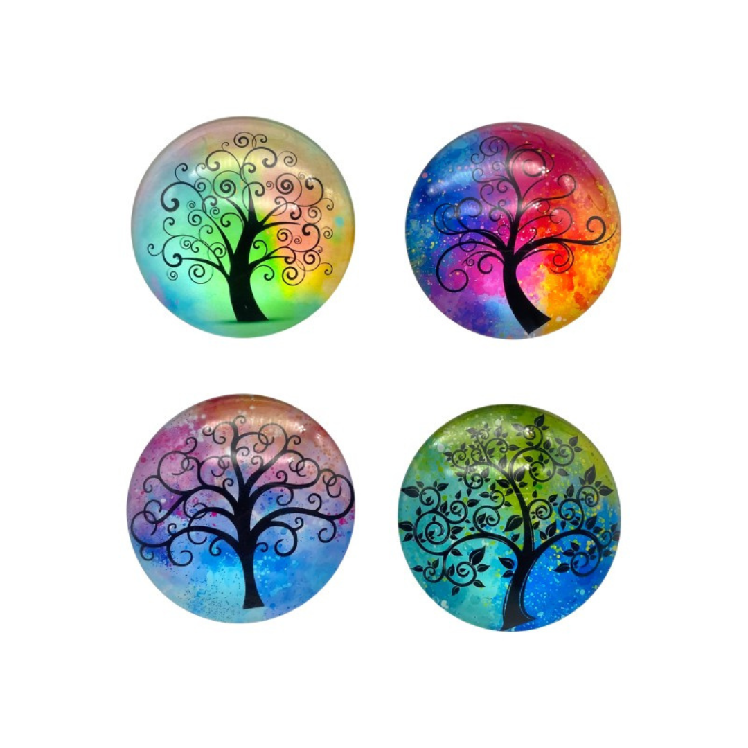 Round GlAssorted Tol Magnet 4 Assorted 5cm