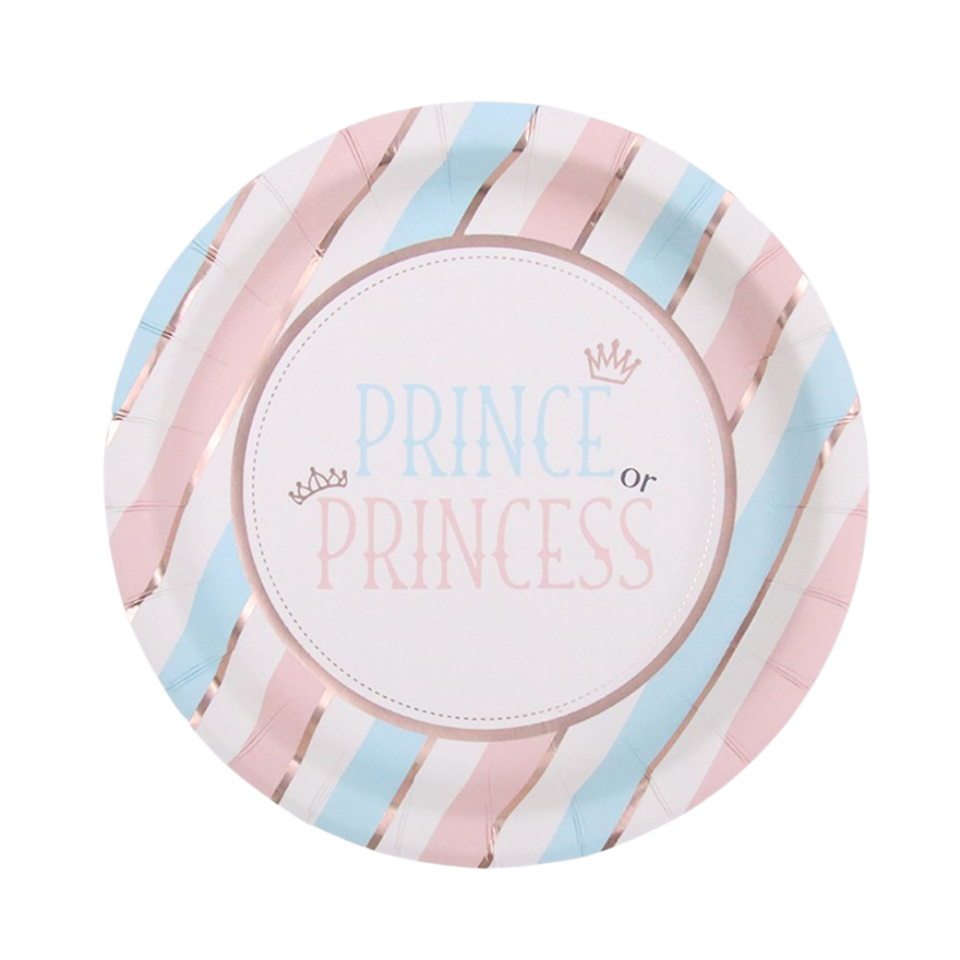 Gender Reveal Plate 18Cm Pk Of 12