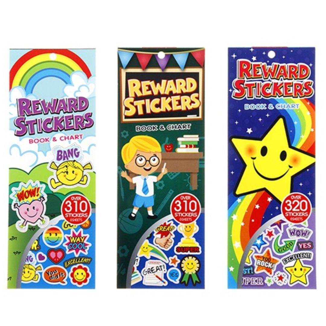 Stickers Kids Reward Book 320pc Assorted