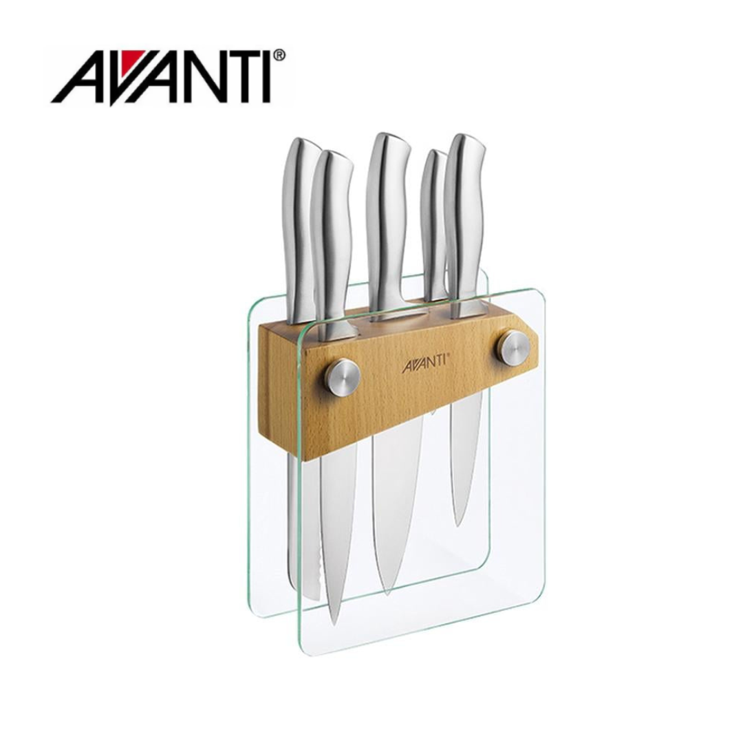 Avanti Tempo 6 Piece Knife Block Set Kitchen Knives 6pc — Ronis