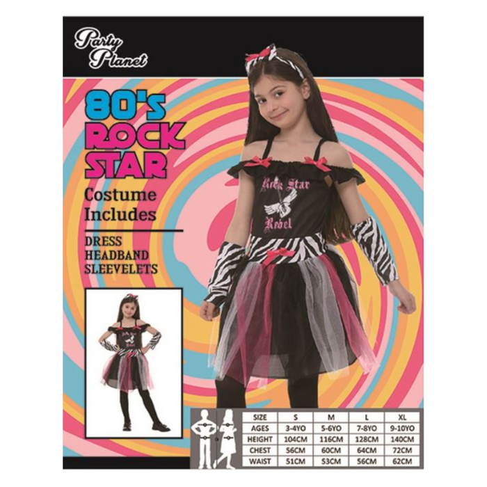 GGirl Rock Star Costume – Medium Kids Dress Up