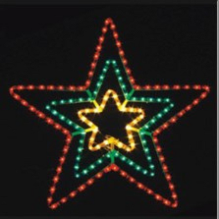 LED 3 Layer Stars - RGY L70xW72 36V